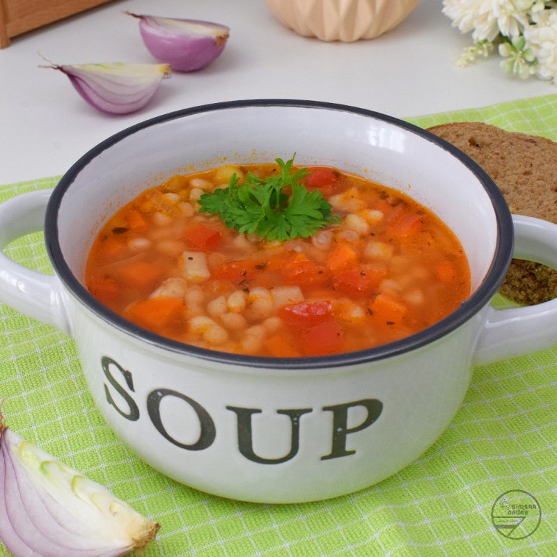 Ciorba de fasole reteta de post - simonacallas